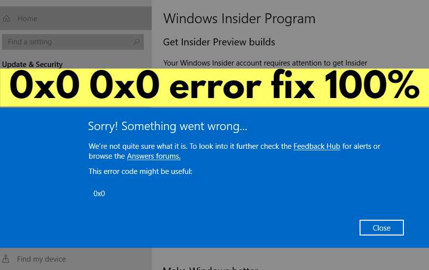 Fix 0x0 0x0 Windows Error Code 5 Methods To Fix The Error Mentalitec